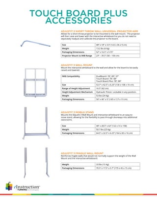 Touch board plus spec sheet | PDF
