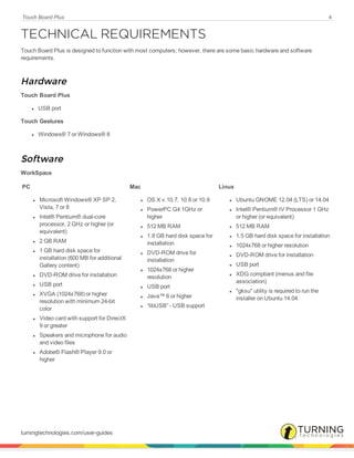 Touch boardplus user guide | PDF