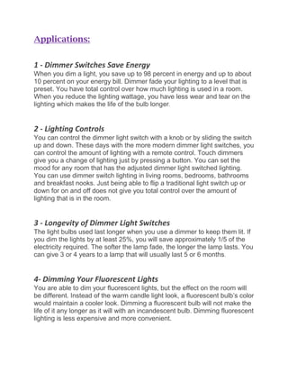 Touch dimmer | PDF