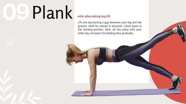 9 Simple and Easy Exercises to stay fit | PPTX