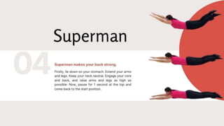 9 Simple and Easy Exercises to stay fit | PPTX