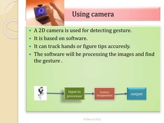 Touchless controlling technology using gesture recognisation | PPTX