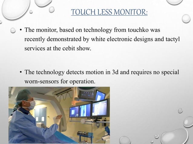 Touchless Touch screen technology | PPTX | Consumer Electronics | Technology & Computing