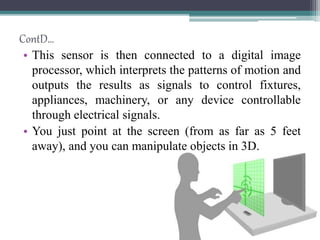 Touchless Touchscreen Technology | PPTX | Technology & Computing