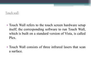 Touchless Touchscreen Technology | PPTX