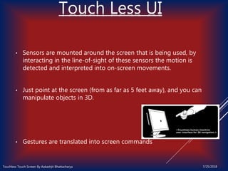 Touch Less touch screen | PPT