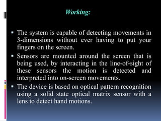 Touchless touch screen | PPTX