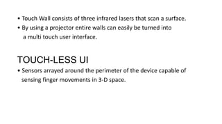Touchless touchscreen technology | PPTX