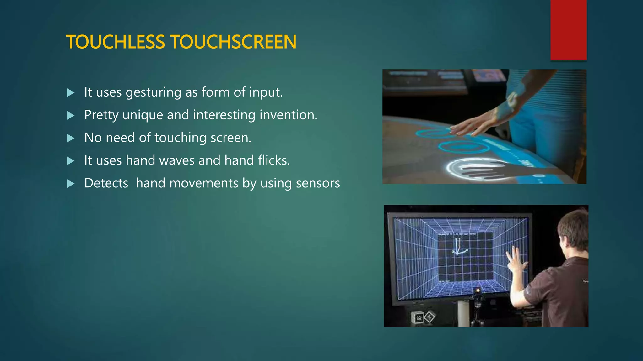 Touchless touch screen technology.pptx | Free Download