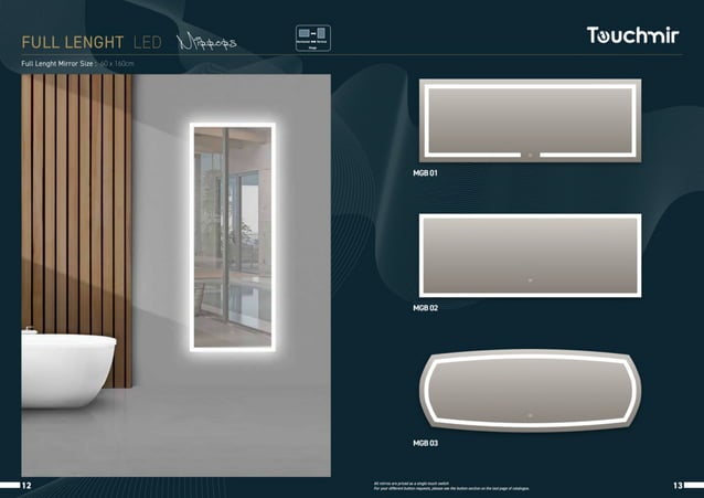 Touchmir - LED illuminated Electric Mirror Catalog | PDF