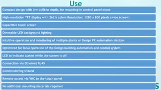 Siemens Touch Panel (PXM40) Display | PPTX