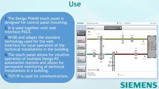 Siemens Touch Panel (PXM40) Display | PPTX