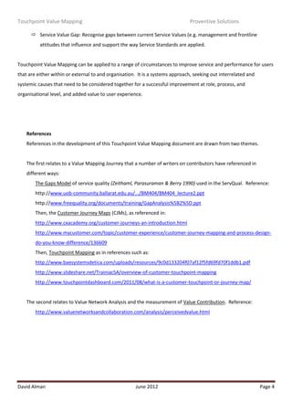 Touchpoint Value Mapping | PDF