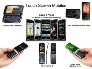Touch screen technology | PPT
