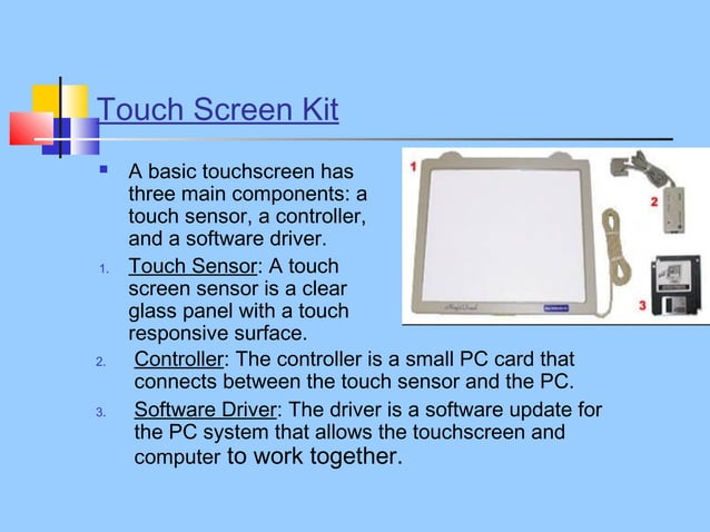 Touch screen technology | PPT