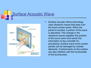 Touch screen technology | PPT