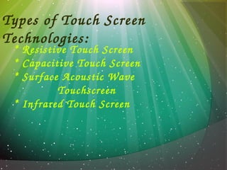 Touchscreen | PPT