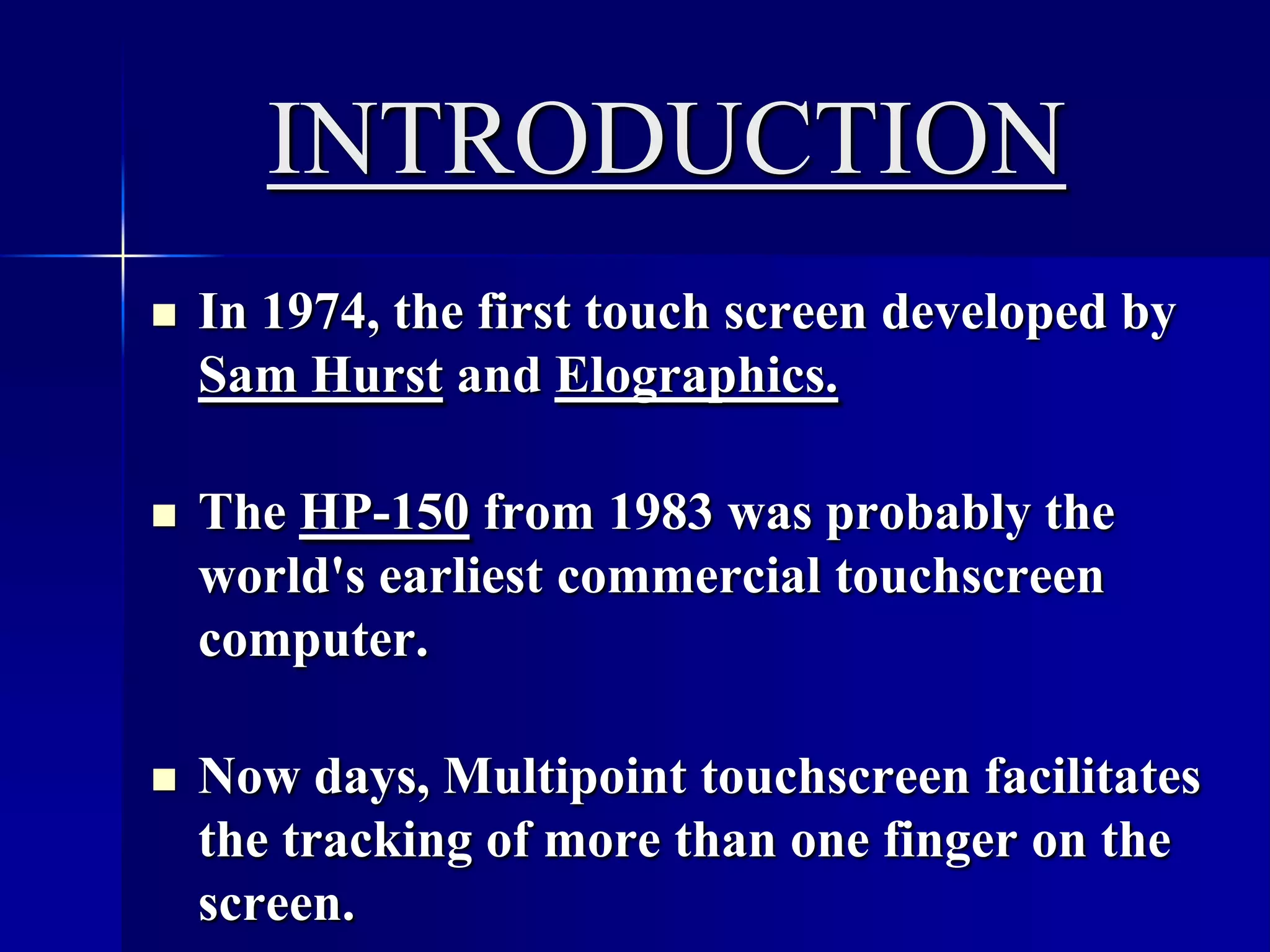 Touch screen(ppt) | PPTX