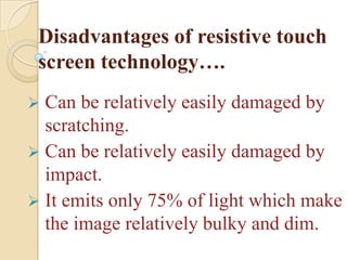 Touch screen(ppt) | PPTX