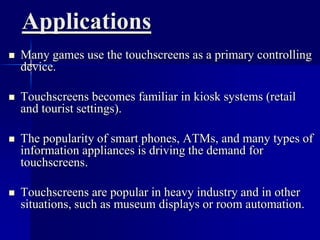 Touch screen(ppt) | PPTX