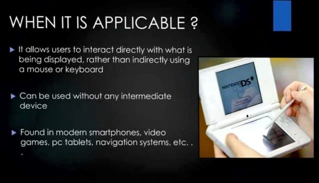 Touchscreen PPT.pdf | Smartphones | Consumer Electronics