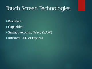 Touch screen and Touchless technology | PPTX