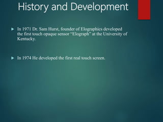 Touch screen and Touchless technology | PPTX