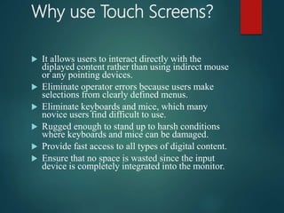 Touch screen and Touchless technology | PPTX