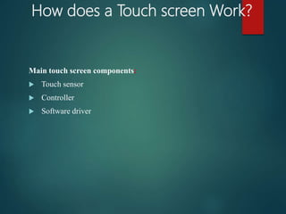 Touch screen and Touchless technology | PPTX