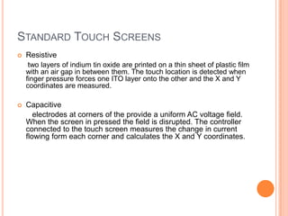 Touch Screens | PPT