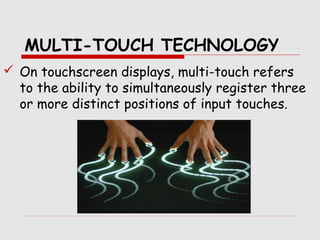 Touch screen technology | PPT
