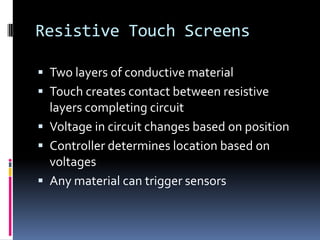 Touch screen technology by GVV | PPTX