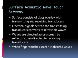 Touch screen technology by GVV | PPTX