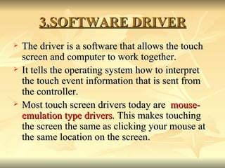 Touch screen technology-bharadwaj | PPT