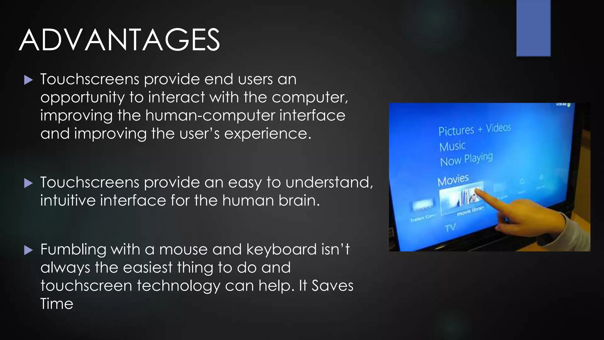 Touch Screen Technology PRESENTATION | PPTX