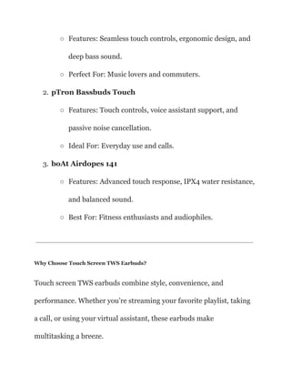 Touch Screen TWS Earbuds_ The Future of Seamless Control.pdf