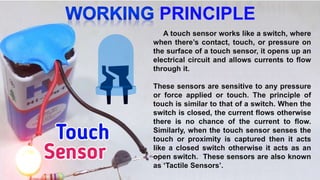 Touch sensor and Types | PPTX