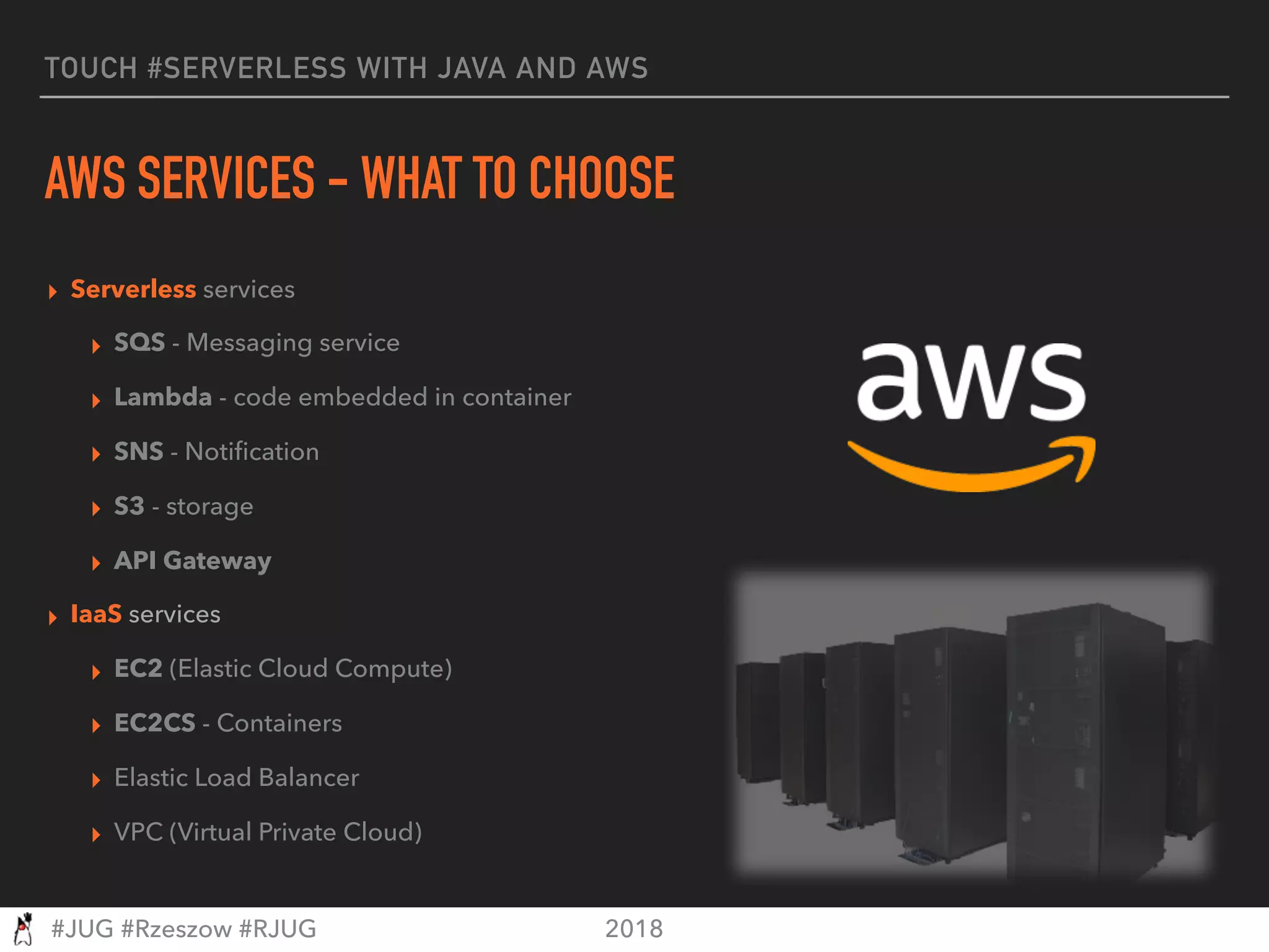 Touch serverless with Java and AWS | PPT