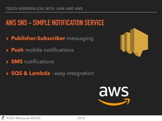 Touch serverless with Java and AWS | PPT