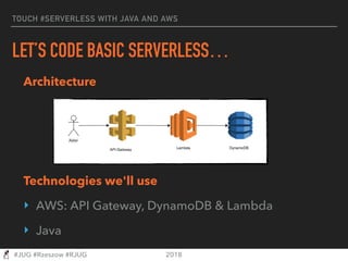 Touch serverless with Java and AWS | PPT