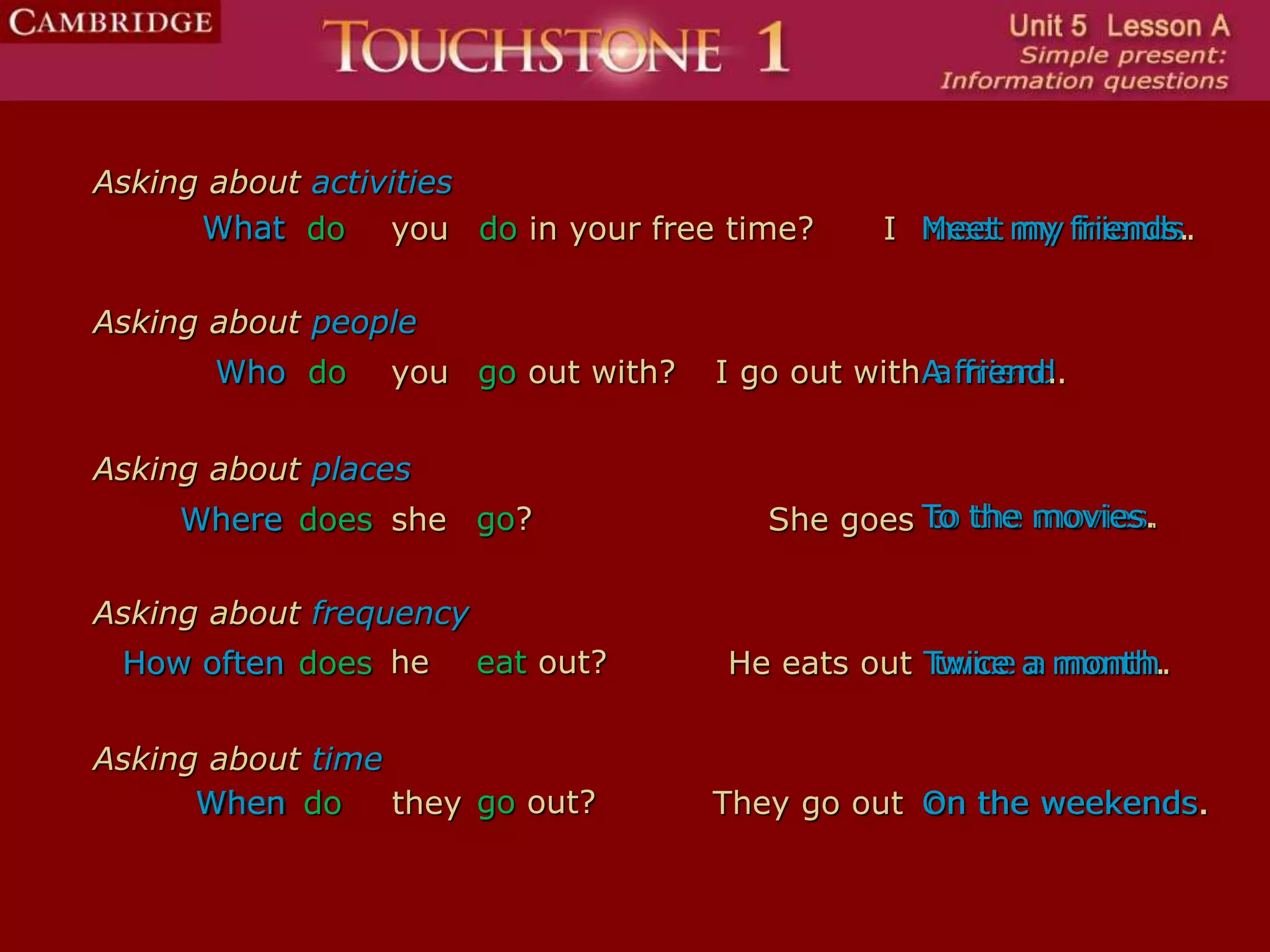 Touchstone 1-beginning-unit5-lessons-a-b-grammar-presentation | PPT