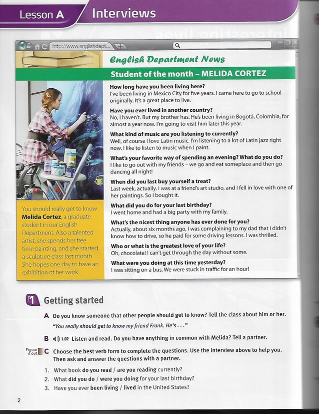 Touchstone level 4 Student's Book Unit 1 | PDF