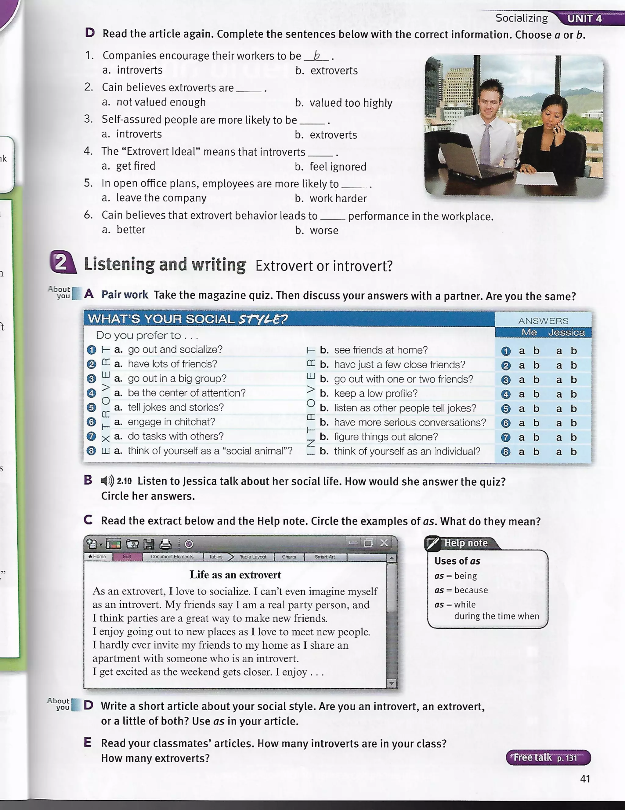 Touchstone level 4 unit 4 | PDF