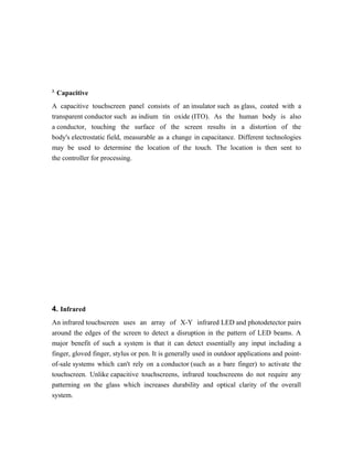 Touch technology report | DOC