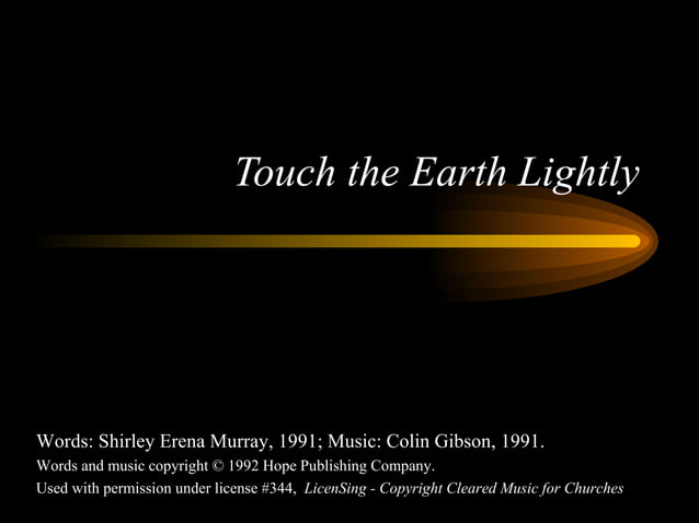 Touch the earth | PPS