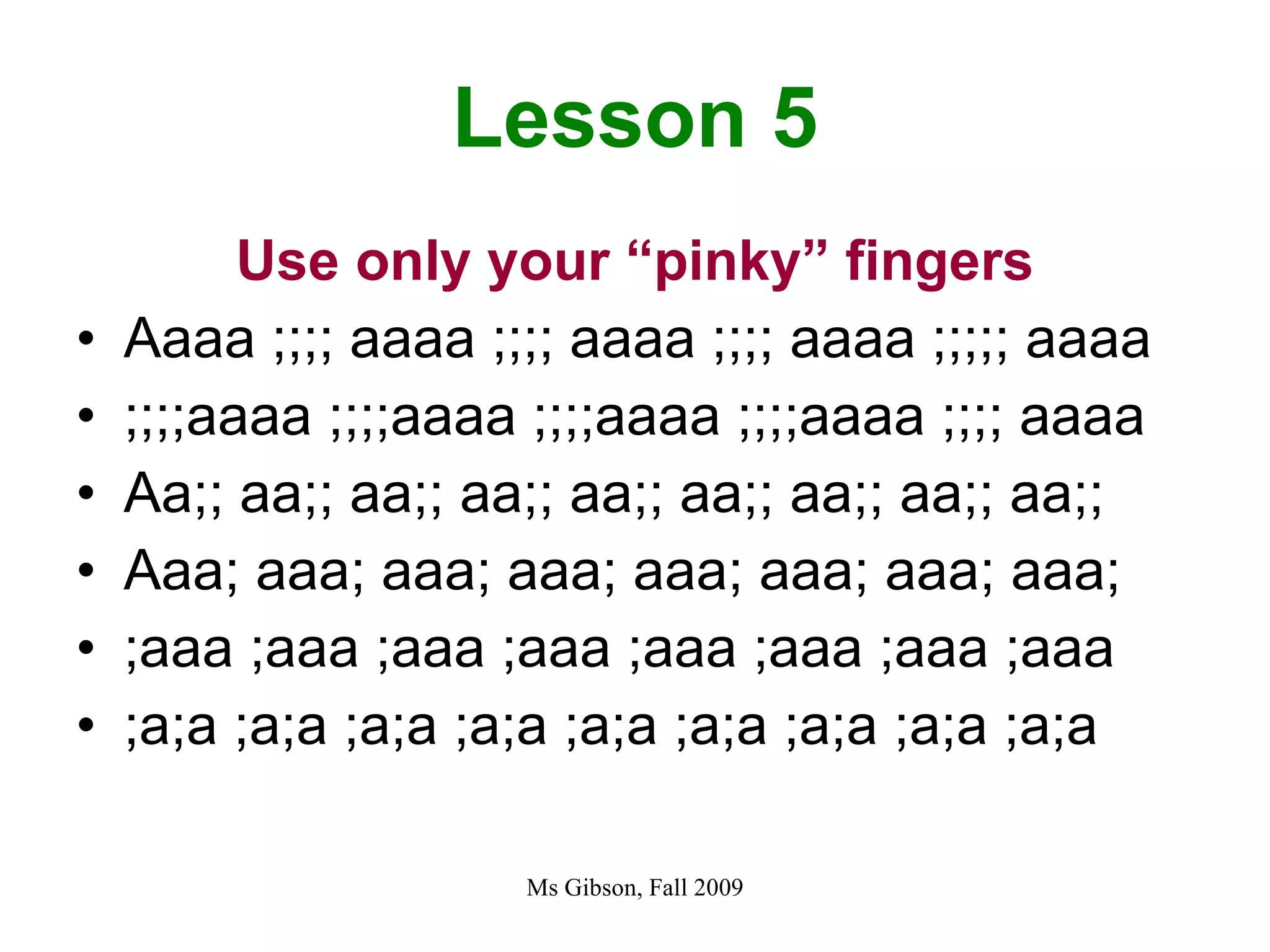 Touch Typing | PPT
