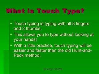 Touch Typing | PPT