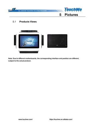 Touchwo 10.1inch-e pcap touch screen all in one v1.0 td101 e | PDF