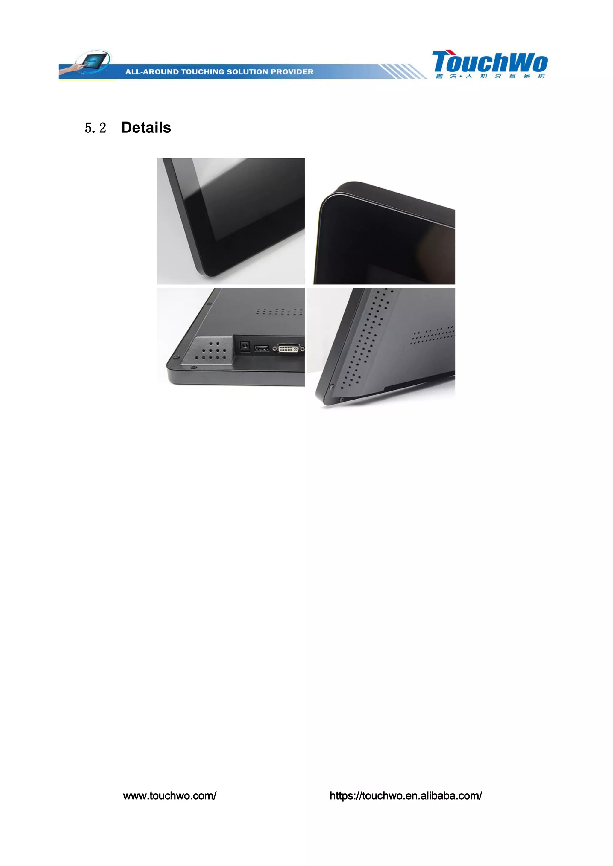 Touch wo 23.8 inch capacitive touchscreen all in one pc v2.0 td238 2019 ...