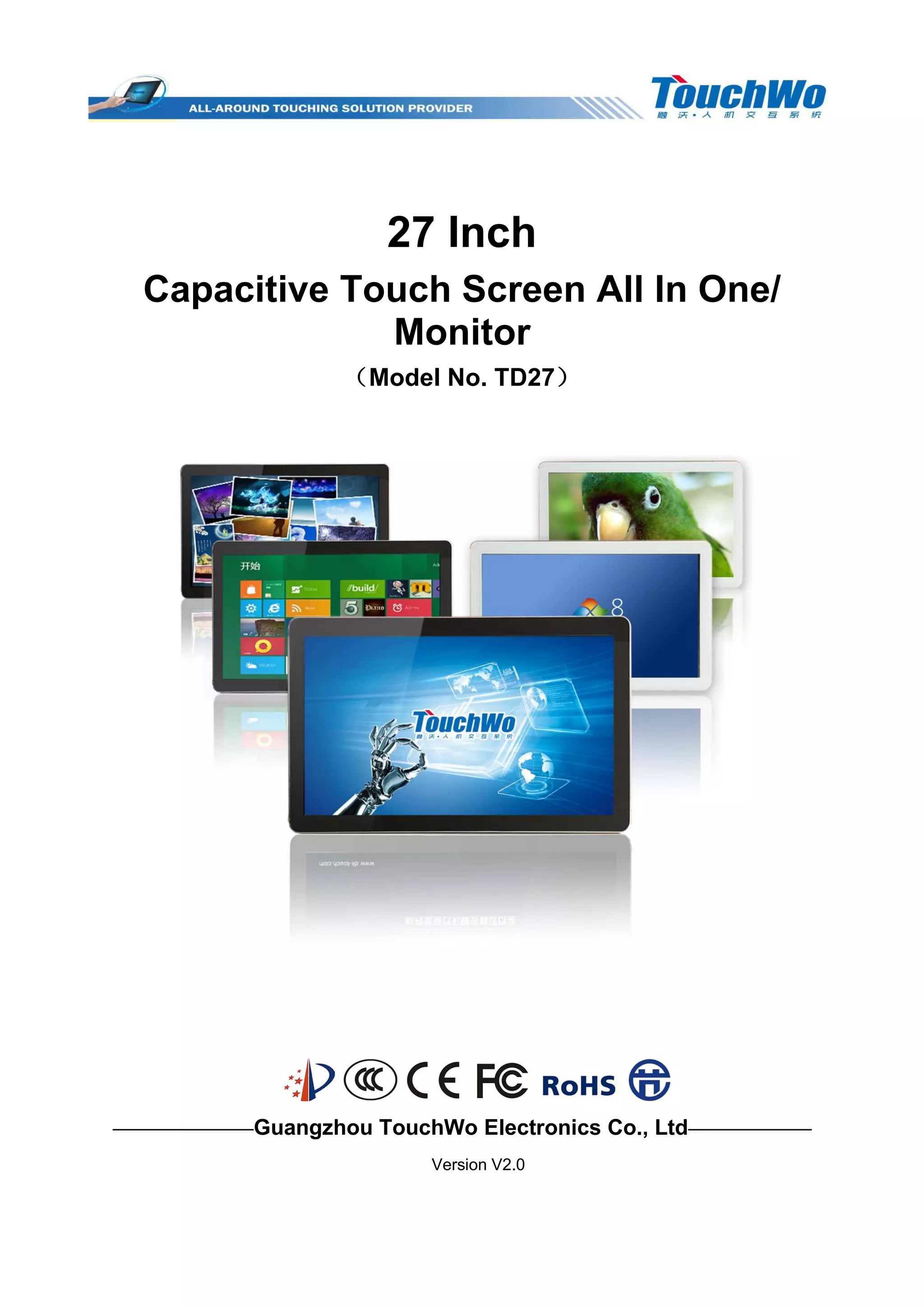 TouchWo 27 inch capacitive touchscreen all in one pc v2.0 td27 | PDF
